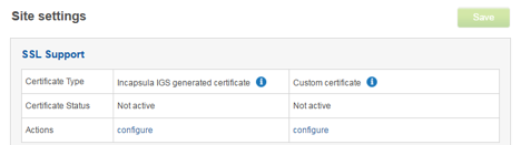 Incapsula SSL support