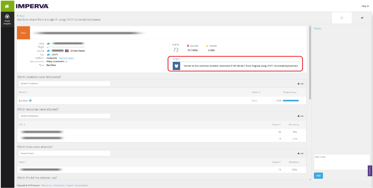 Figure 3: Attack Analytics Incident Insights