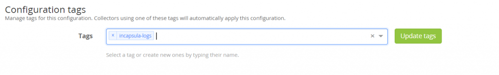 5. Configure the Output and then the Input of the collectors