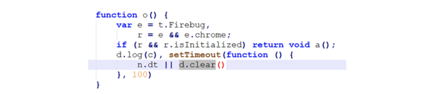 It detects debugging: