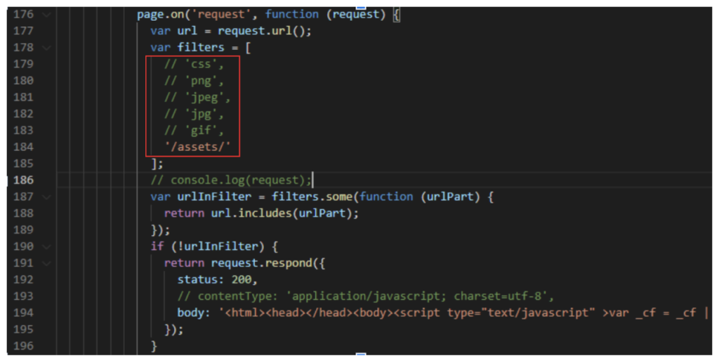 Algorithm responsible for filtering out potentially heavy resources and ...