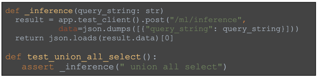 Figure 4: Helper function and a test example