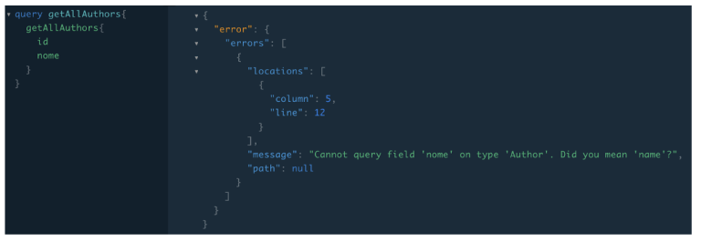Figure 5: GraphQL excessive errors