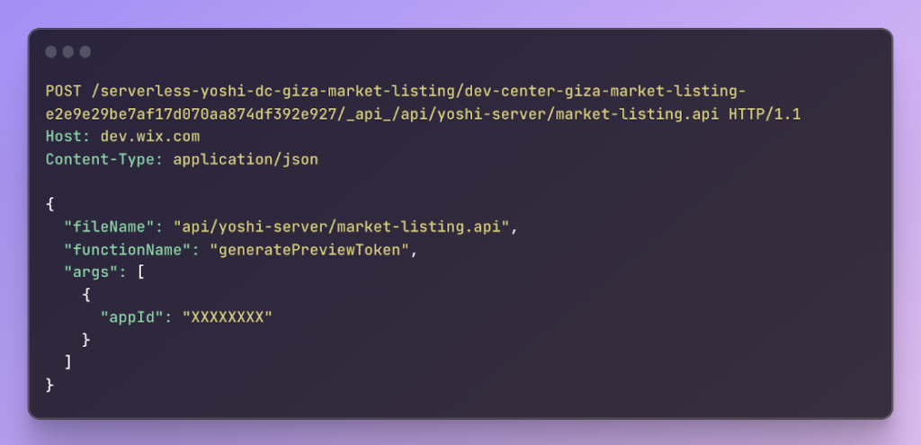 A new window is opened to the following URL, which renders our links.