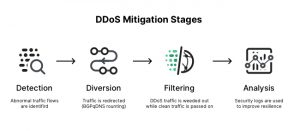 A typical mitigation process can be broadly defined by these four stages: